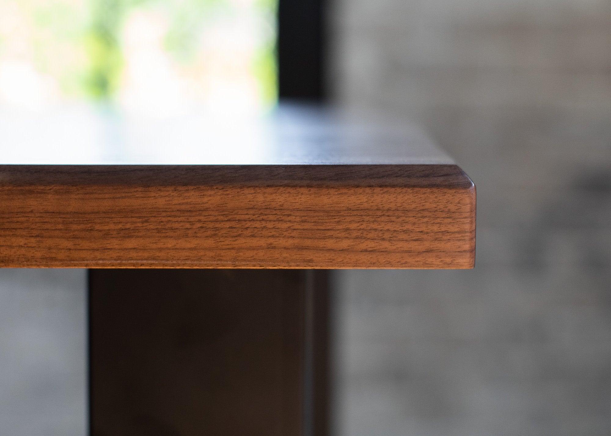 Hardwood Slab Desk // North American Solid Wood Desks with Fixed Heigh ...