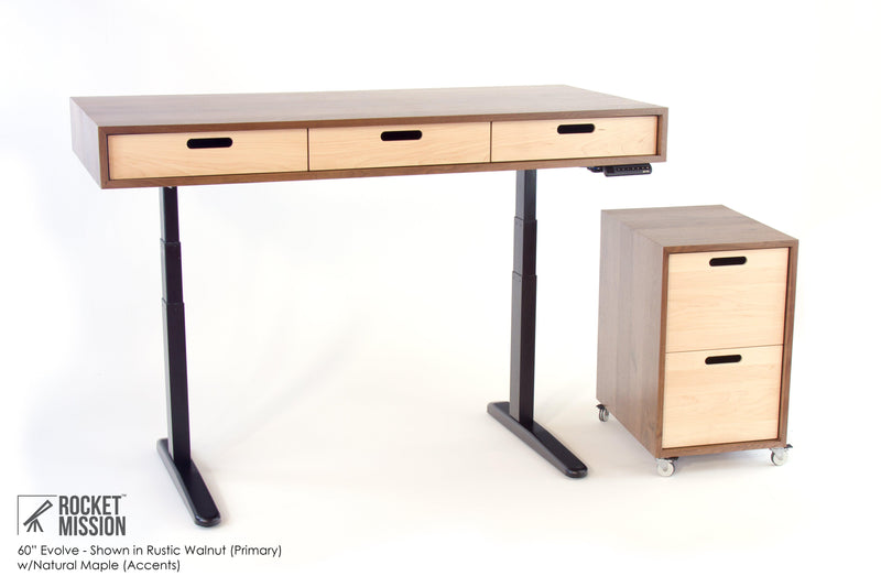 The Evolve | Buy the Electric Standing Desk with Drawers featuring the ...