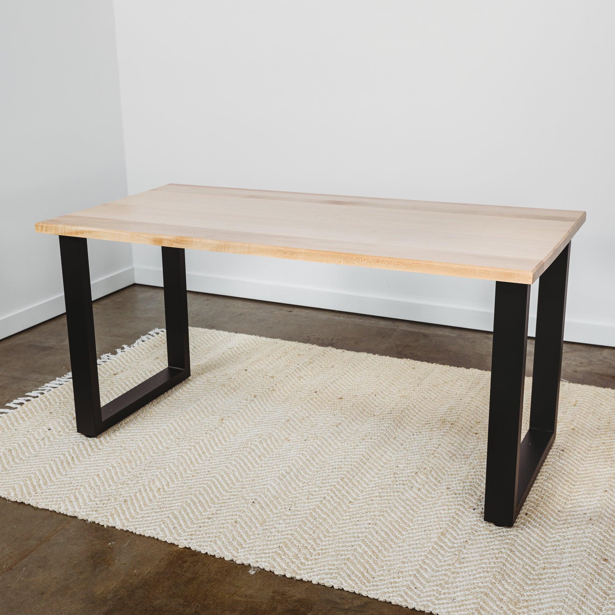 Hardwood Slab Desk // North American Solid Wood Desks with Fixed Heigh ...