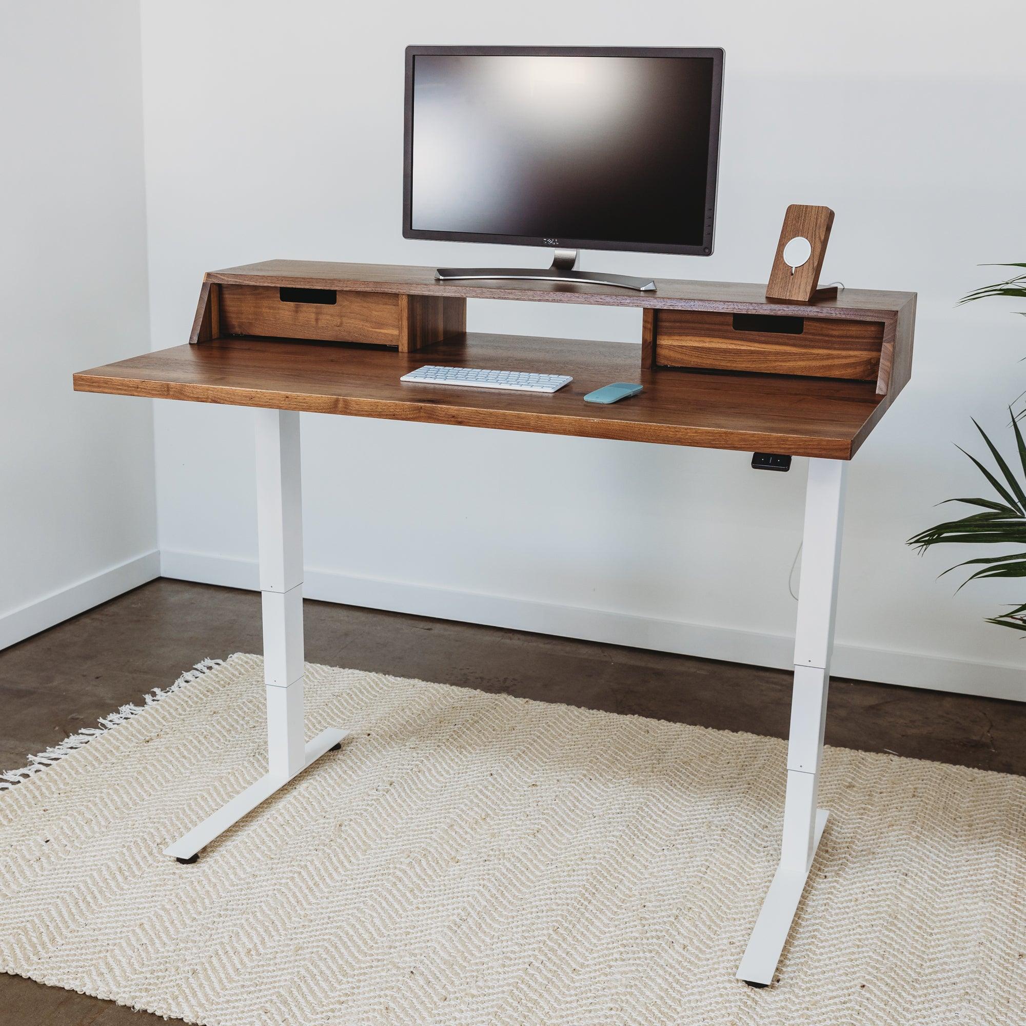 Mid-Century Modern Standing Desk | Buy the Albright Adjustable Sit ...